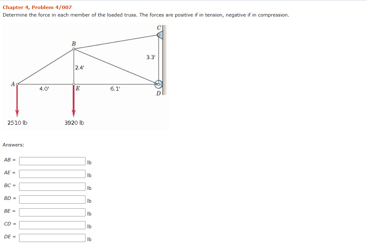 Solved Chapter 4, Practice Problem 4/03 Calculate the forces | Chegg.com