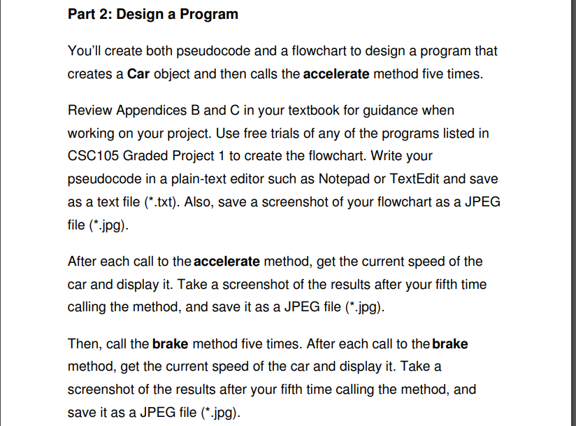 Solved Part 1: Design a Class You'll design a class named | Chegg.com