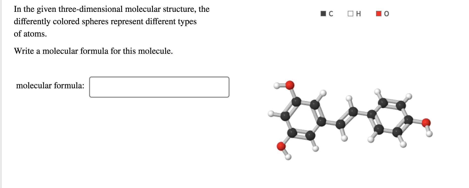 Solved IC OH 10 In the given three-dimensional molecular | Chegg.com