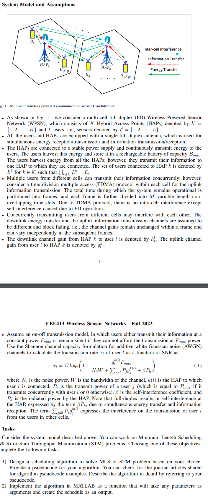 Solved g. 1. ﻿Multi-cell wireless powered communication | Chegg.com