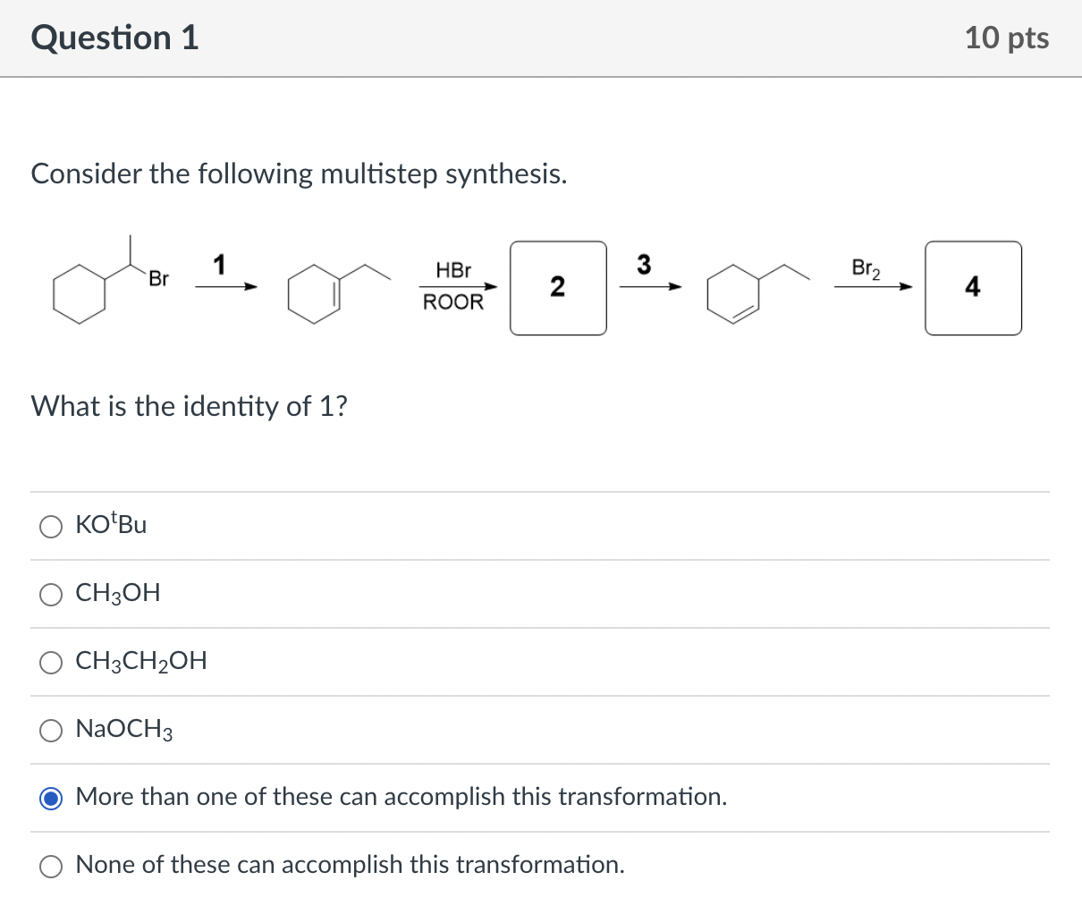 Solved Question 110ptsConsider the following multistep | Chegg.com