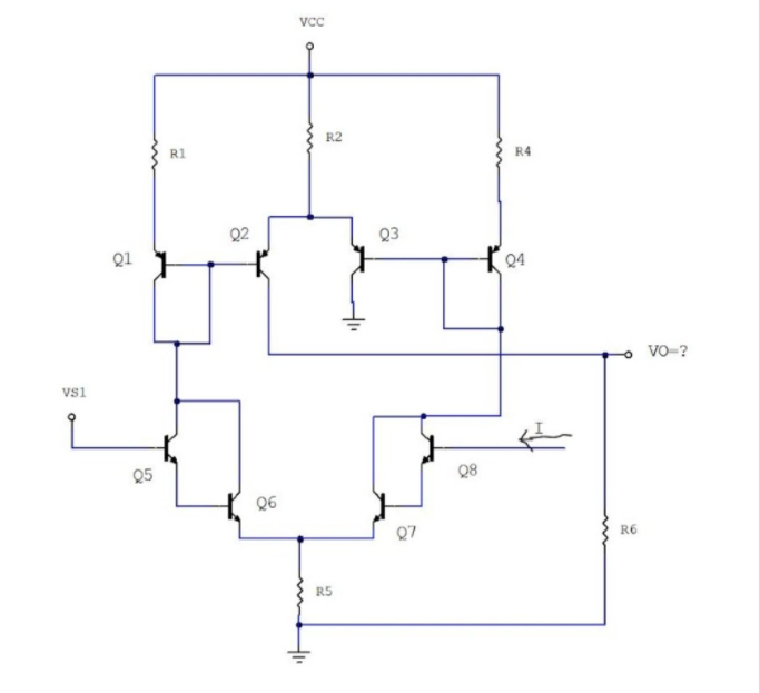Solved Find VO of the given BJT network. Given: VCC=24V, | Chegg.com