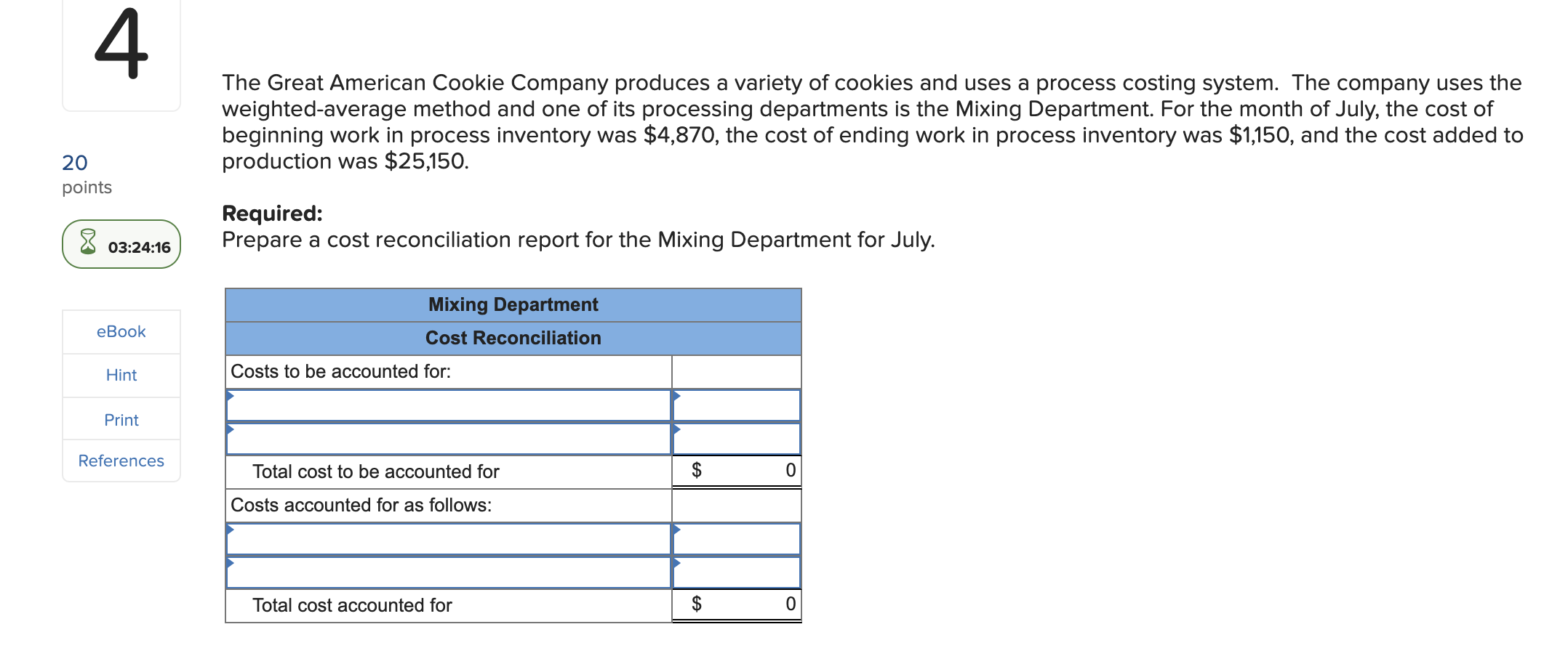 Solved The Great American Cookie Company produces a variety | Chegg.com