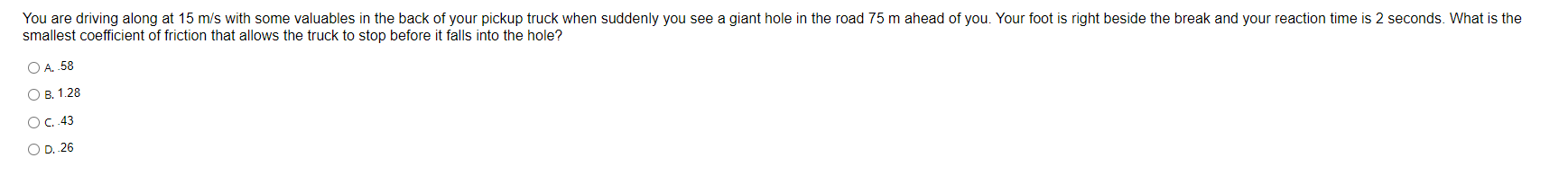 Solved smallest coefficient of friction that allows the | Chegg.com