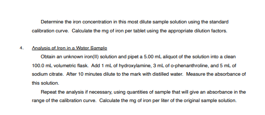 Solved 2. Preparation of a Calibration Curve Prepare, in | Chegg.com
