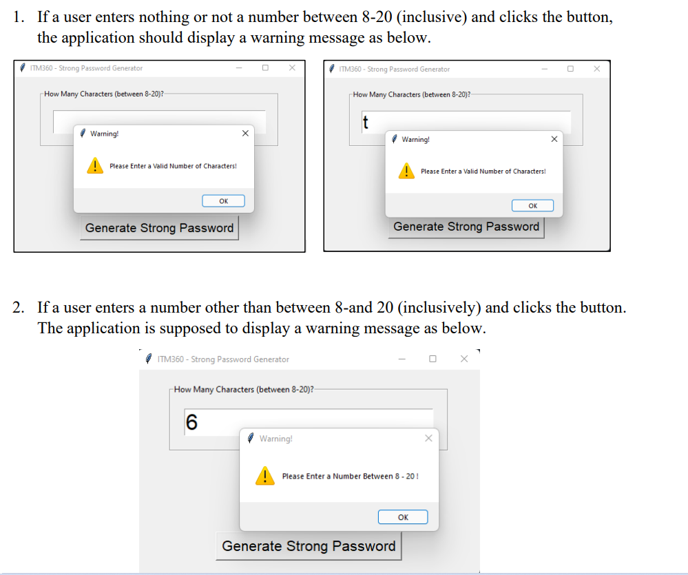 Solved You will develop a strong password generator. The | Chegg.com