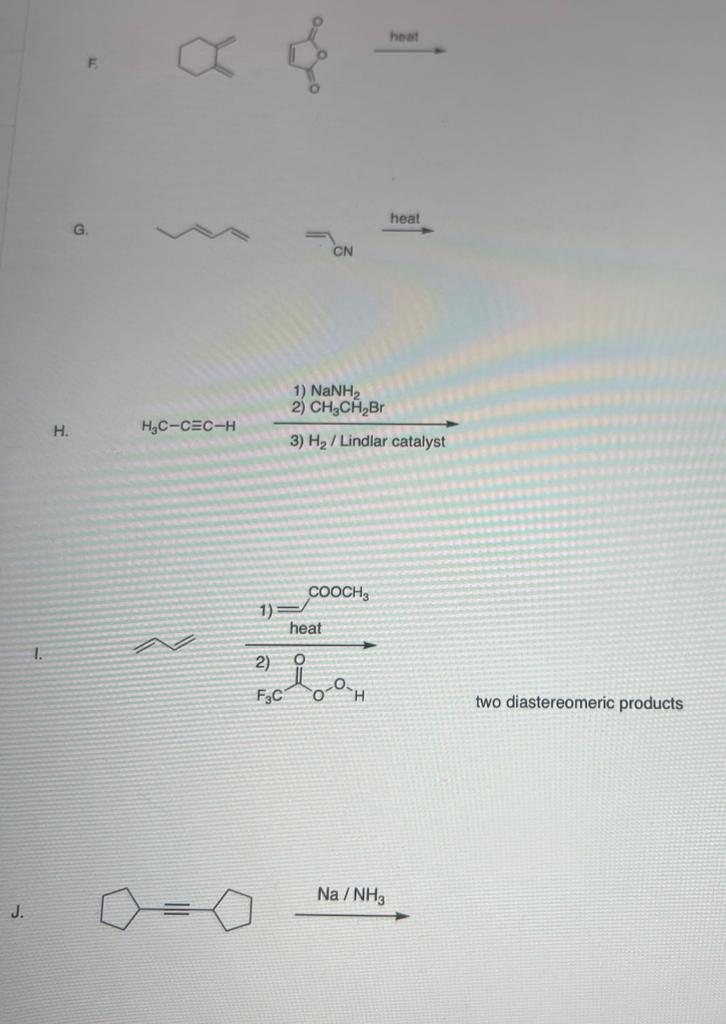 Solved hnst two diastereomeric products | Chegg.com