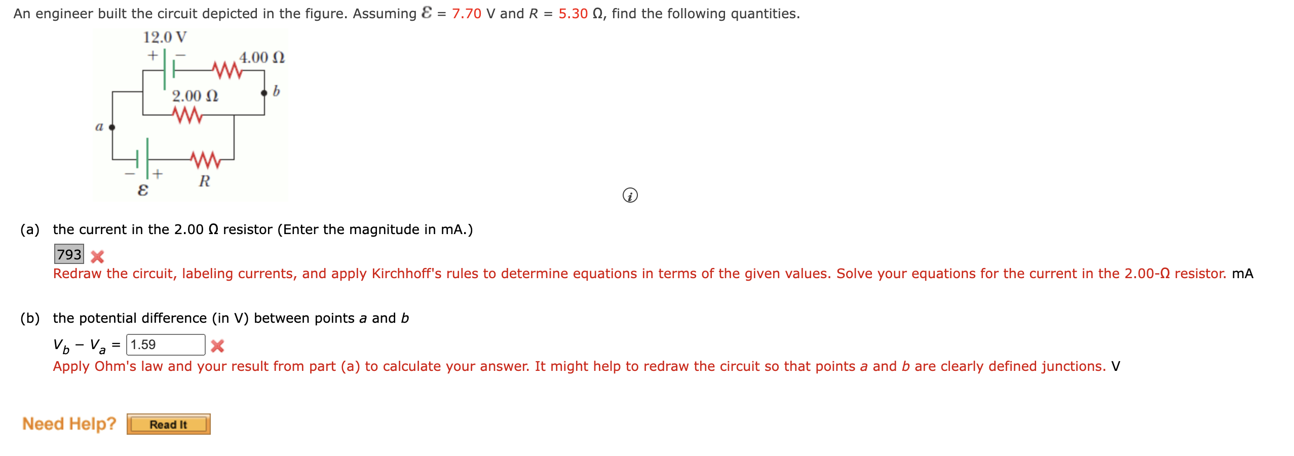 Solved An engineer built the circuit depicted in the figure. | Chegg.com