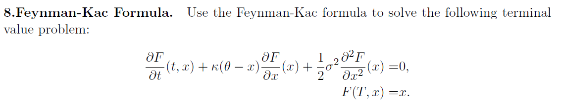 Solved I have a question in quantitaitive finance about the | Chegg.com