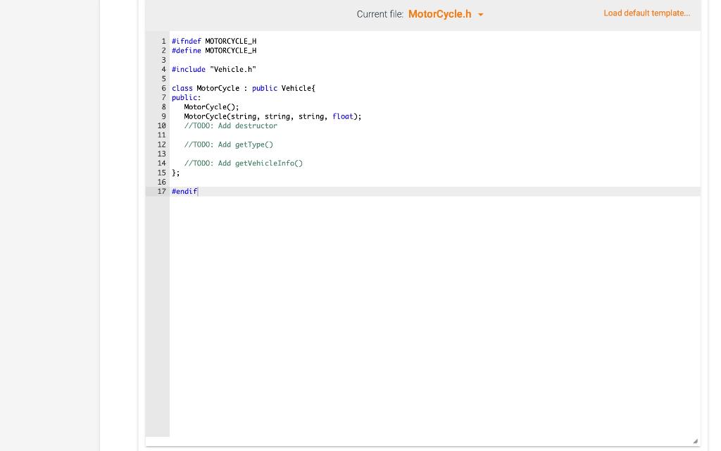 Solved C++ pls need code main.cpp, car.h, car.cpp, | Chegg.com