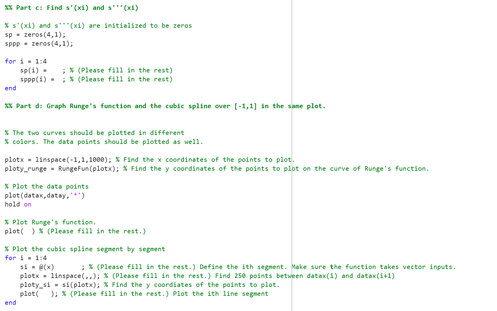 Solved Please DO NOT change the code from the script! You | Chegg.com