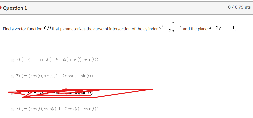 Solved Find A Vector Function R T That Parameterizes The