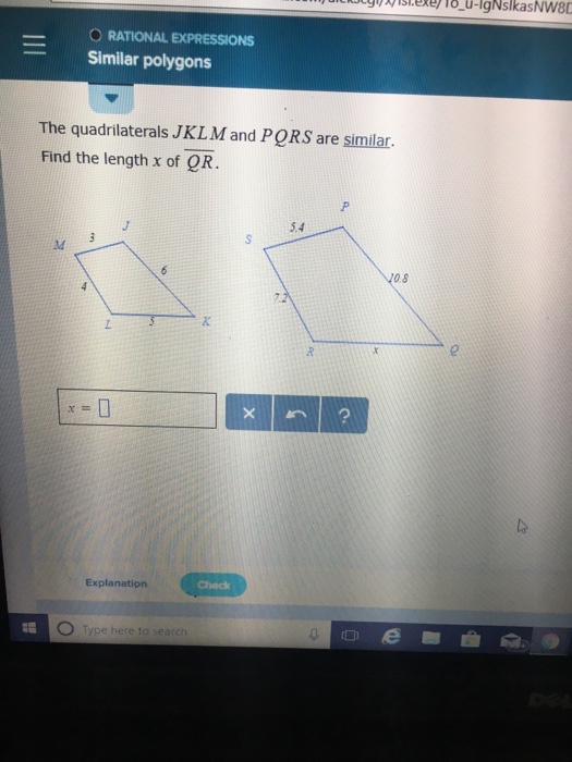 Solved O RATIONAL EXPRESSIONS Similar polygons _ The | Chegg.com