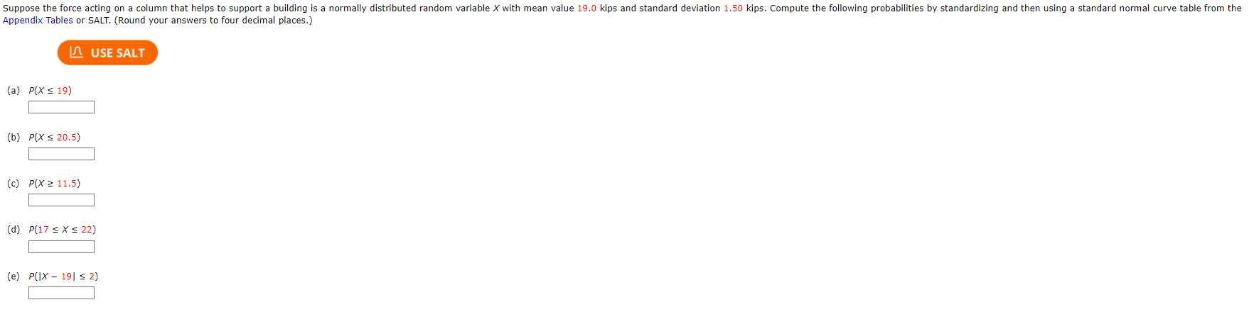 Solved Appendix Tables or SALT. (Round your answers to four | Chegg.com
