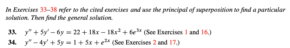 Solved In Exercises 33-38 refer to the cited exercises and | Chegg.com