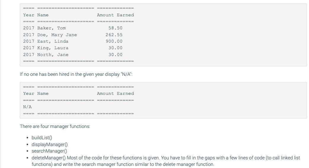 Solved 8.10 Lab: Linked List (Sales class) This assignment | Chegg.com