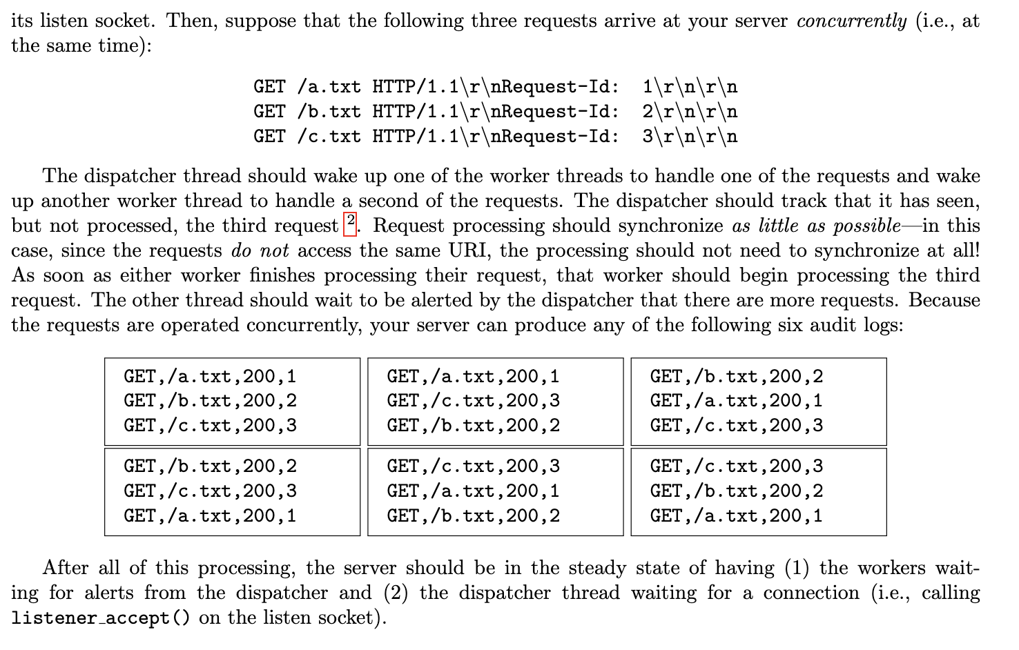 Solved Functionality Your new httpserver should take two | Chegg.com