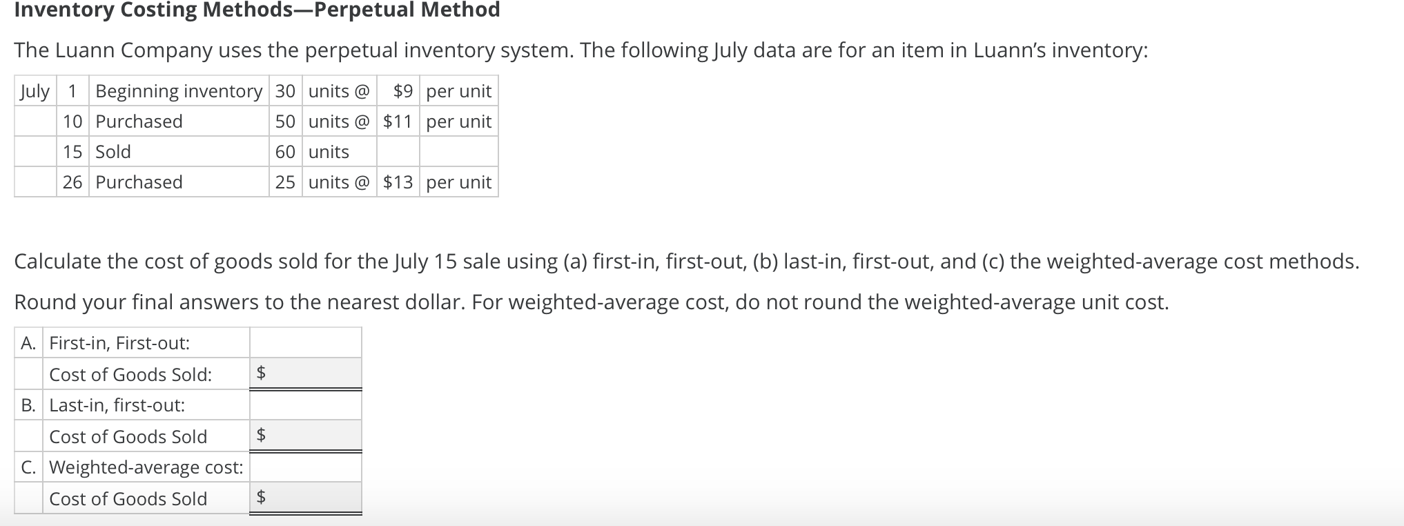 Solved Lower-of-Cost-Net-Realizable-Value Method The | Chegg.com