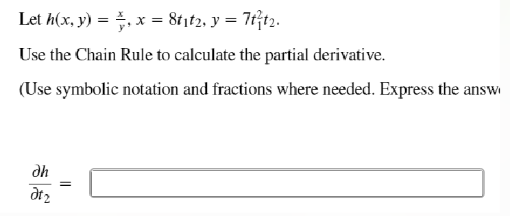 Solved At X Y W 112 Calculate The Partial