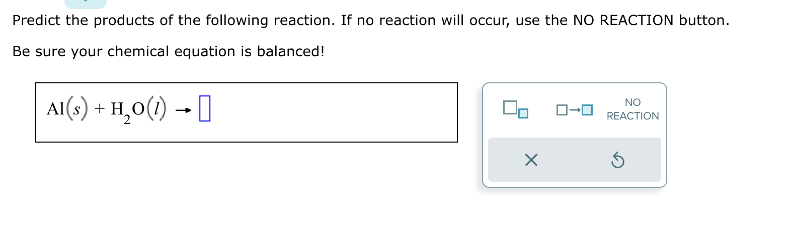Solved Predict the products of the following reaction. If no | Chegg.com