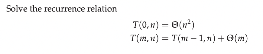 Solved Solve the recurrence relation | Chegg.com