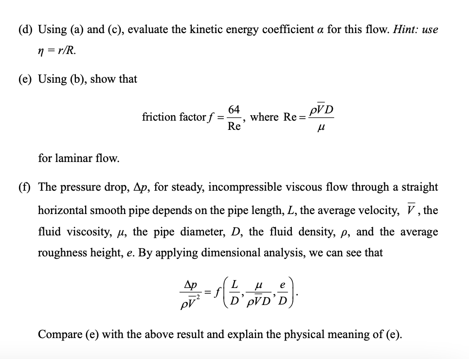 Solved Consider fully developed laminar flow in a circular | Chegg.com