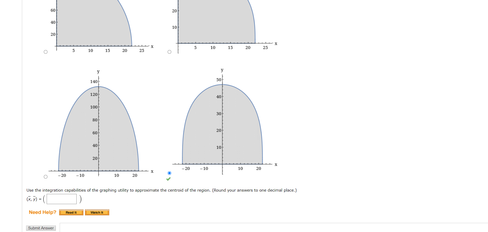 Solved Use a graphing utility to graph the region bounded by | Chegg.com