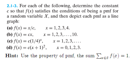 Solved 2.1-3. For each of the following, determine the | Chegg.com