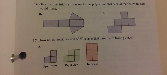 Solved 16. Give the most informative name for the polyhedron | Chegg.com