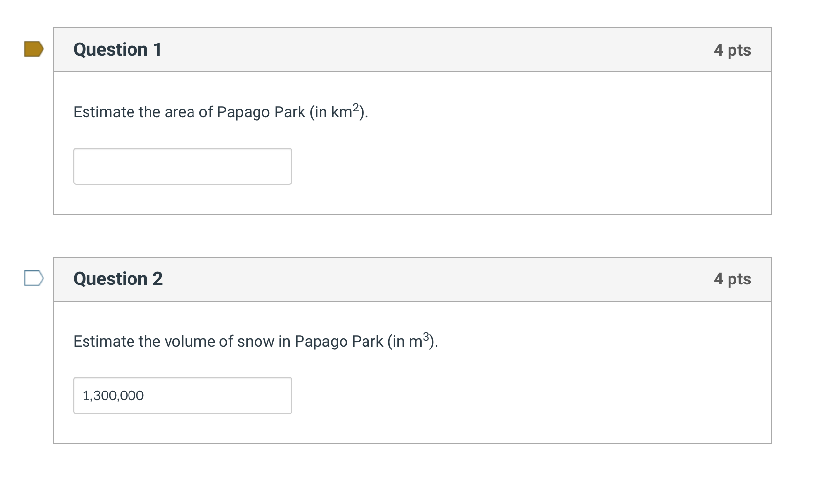 Solved Estimate the area of Papago Park (in km2 ). Question | Chegg.com