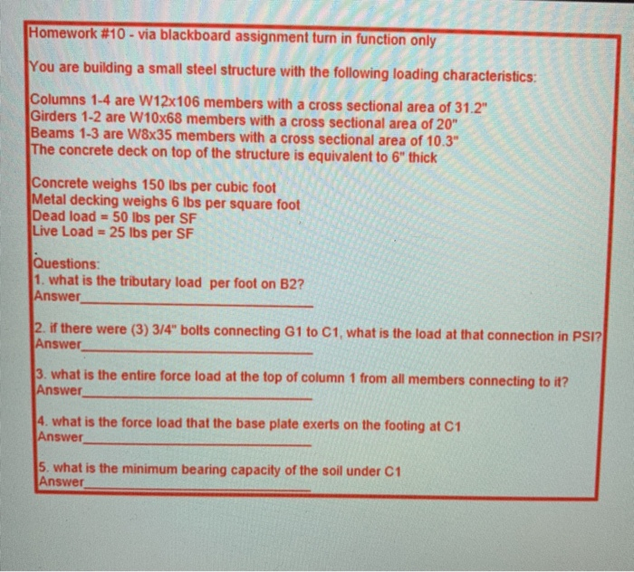 Solved Homework #10-via blackboard assignment turn in | Chegg.com