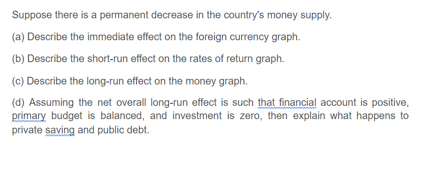 Solved Suppose there is a permanent decrease in the | Chegg.com