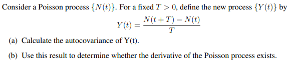 Y T Tn T T −n T A Calculate The Autocovariance Of