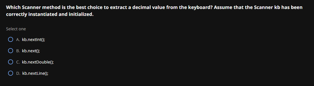Solved Which Scanner Method Is The Best Choice To Extract A