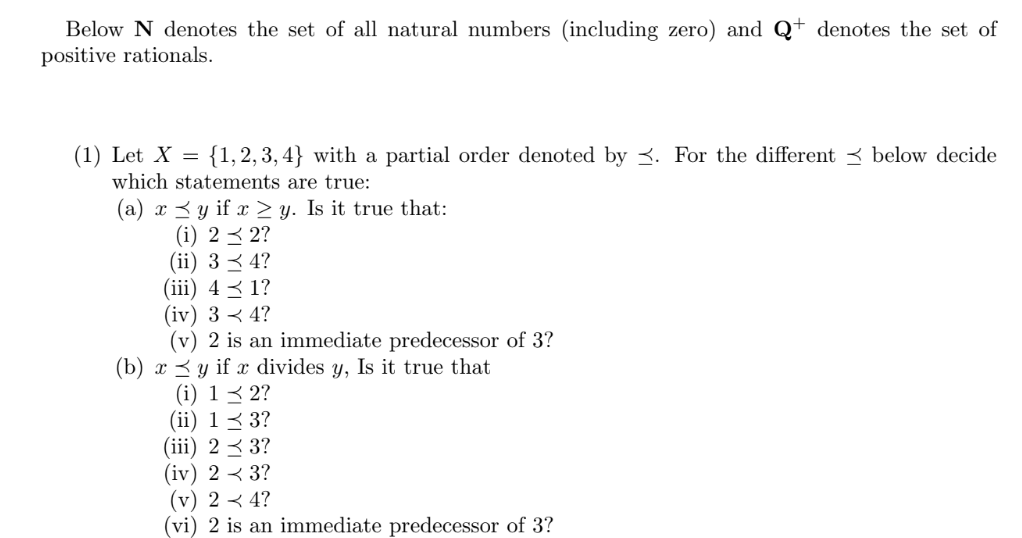 Solved Below N denotes the set of all natural numbers | Chegg.com