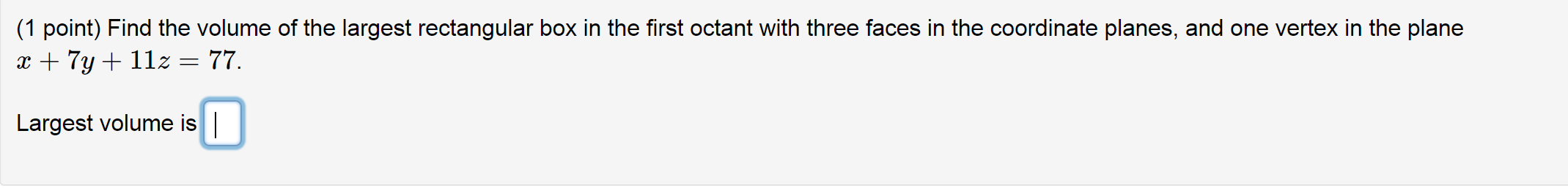 Solved (1 point) Each of the following functions has at most | Chegg.com