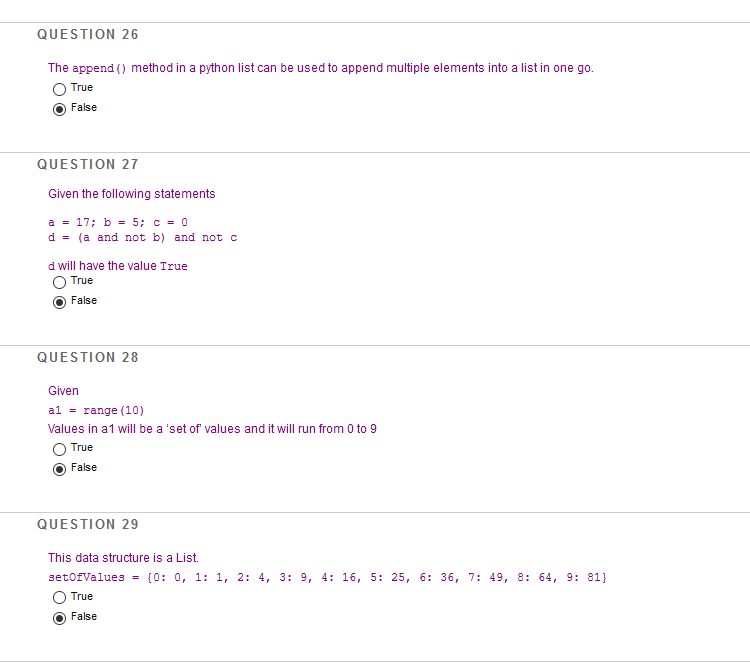 Solved QUESTION 26 The append () method in a python list can | Chegg.com Solved QUESTION 26 The append () method in a python list can | Chegg.com