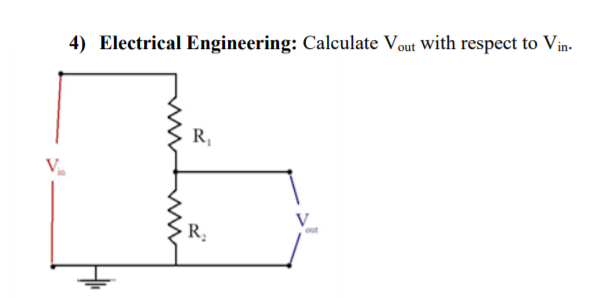 Solved 4) Electrical Engineering: Calculate Vout with | Chegg.com