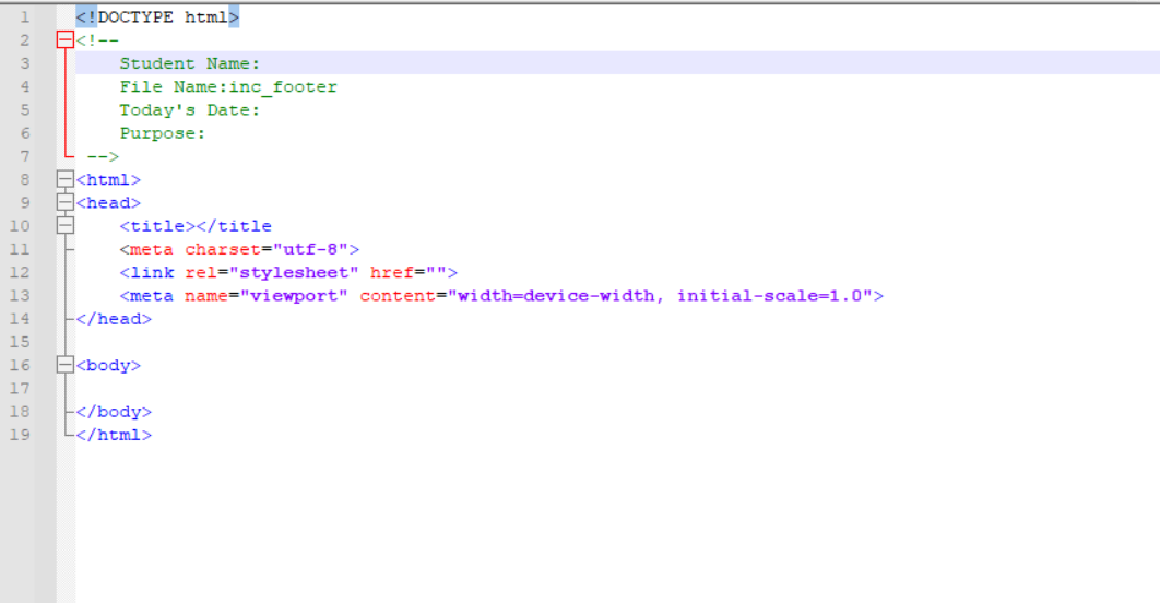 Solved Open inc_footer.php, which you created in Discovery | Chegg.com