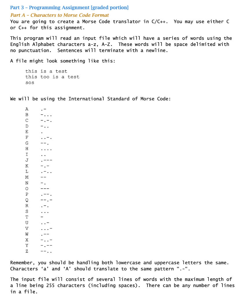 Part 3 - Programming Assignment [graded portion] Part | Chegg.com