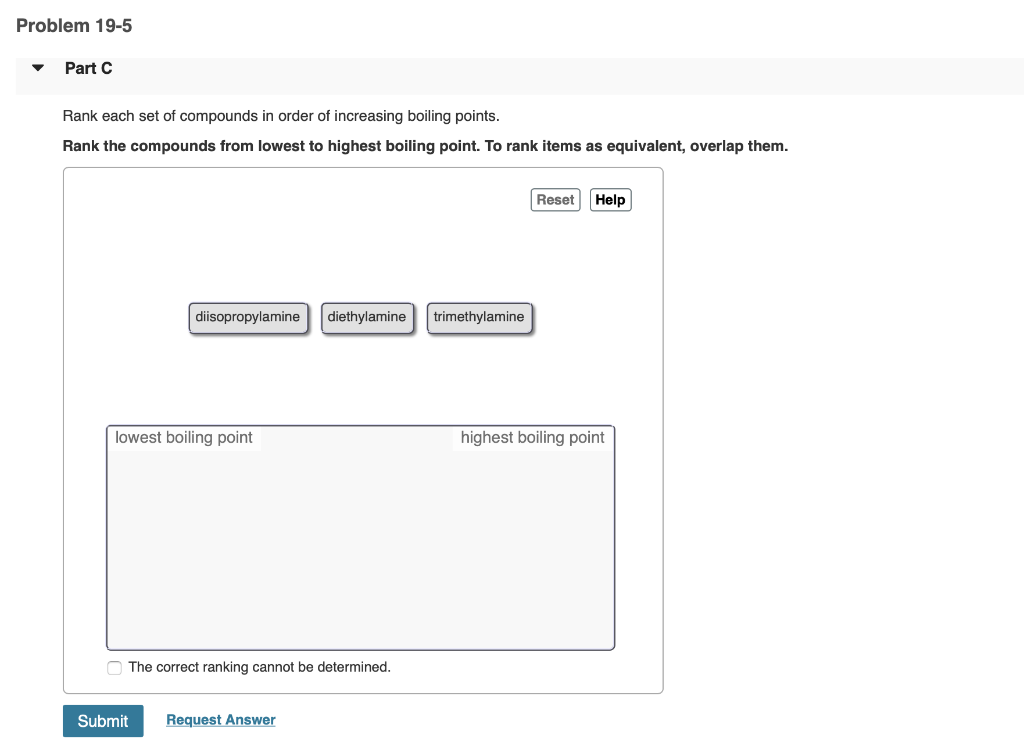 Solved Problem 19-5 PartA Rank each set of compounds in | Chegg.com Solved Problem 19-5 PartA Rank each set of compounds in | Chegg.com