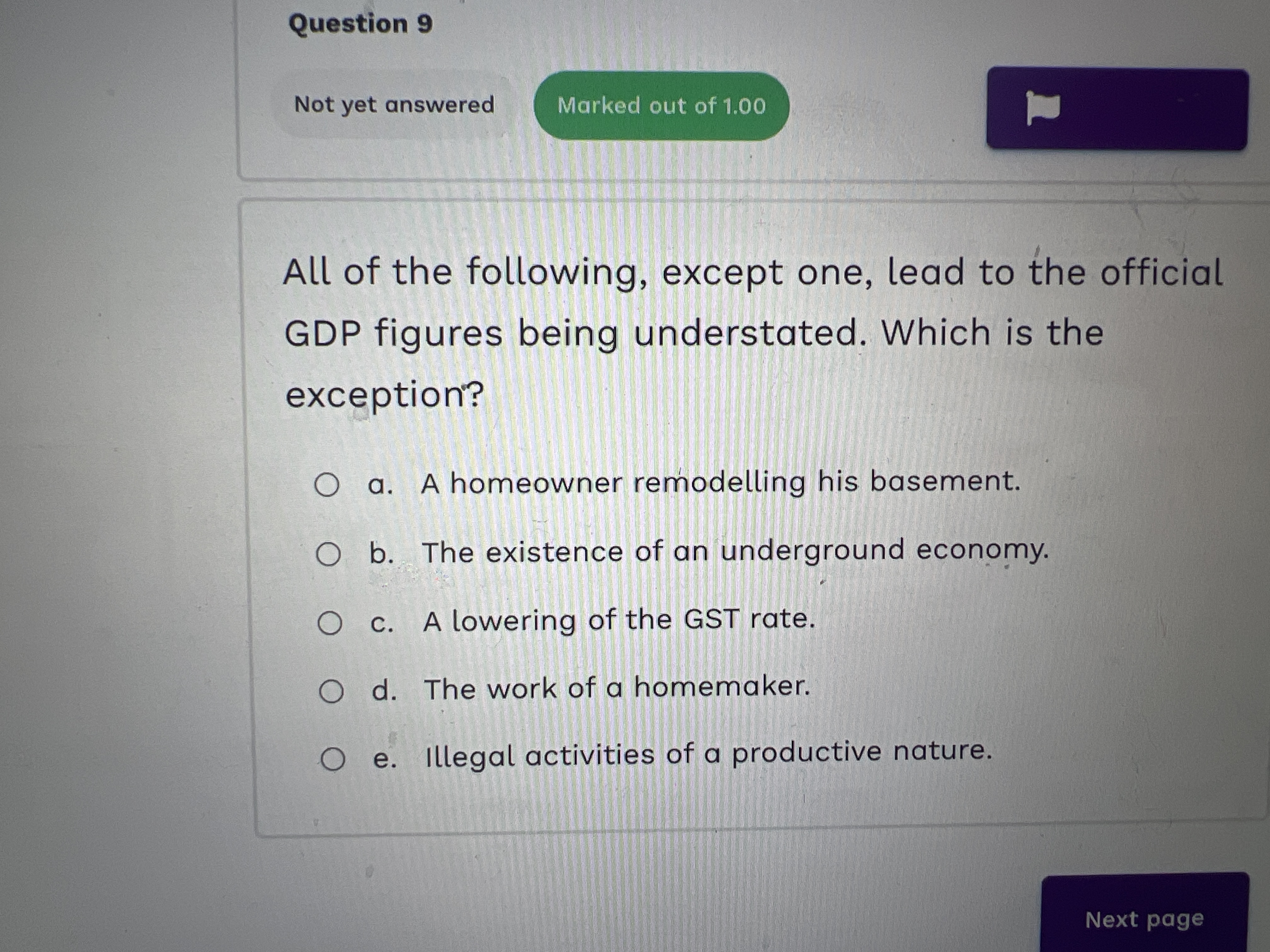 Solved All of the following, except one, lead to the | Chegg.com