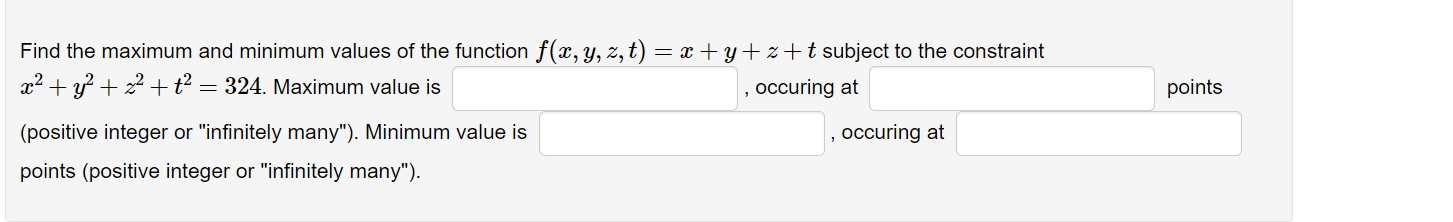 Solved Find The Maximum And Minimum Values Of The Function 0089