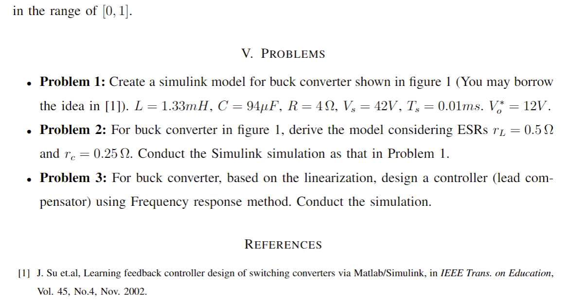 Solved A. Averaged State Space Model A typical buck | Chegg.com