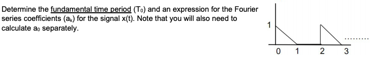 Solved Determine the fundamental time period (To) and an | Chegg.com