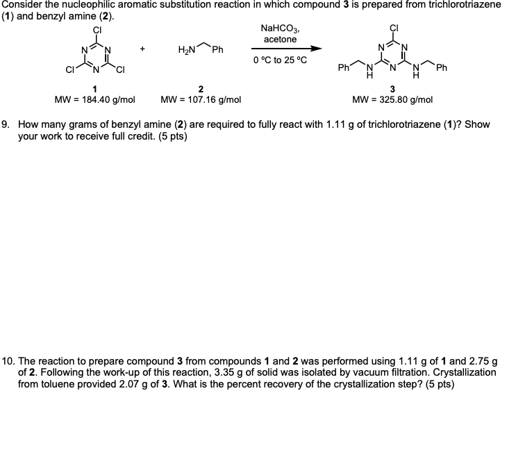 Solved Consider the nucleophilic aromatic substitution | Chegg.com