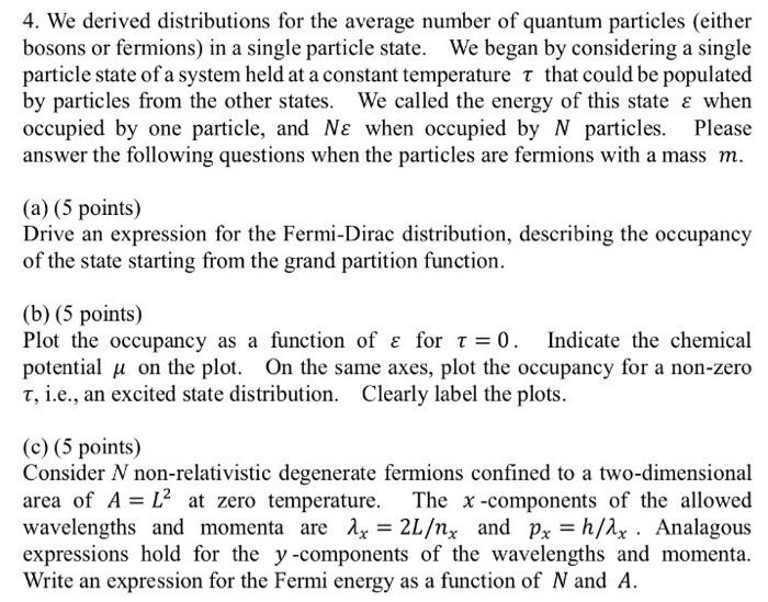 Solved 4. We derived distributions for the average number of | Chegg.com