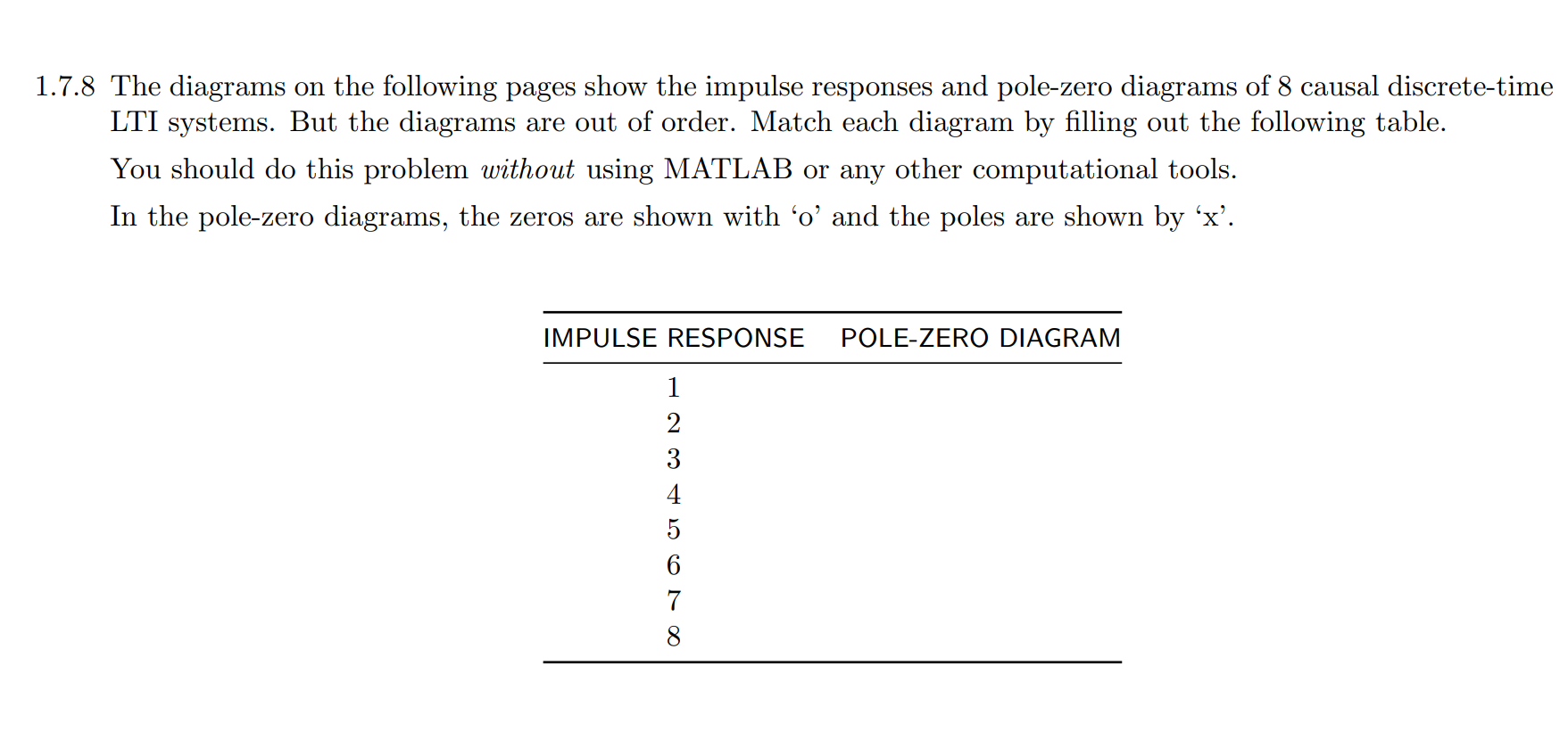 Solved 1.7.8 The diagrams on the following pages show the | Chegg.com