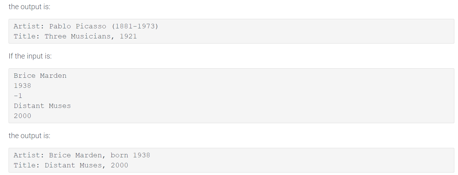 Solved 9.13 LAB: Artwork label (classes/constructors) Define | Chegg.com