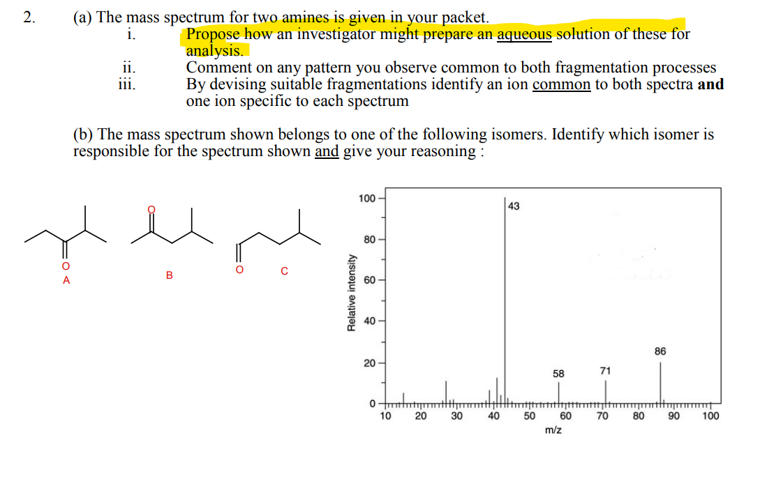 1. The mass spectrum for Lysergic Acid , LSD, is | Chegg.com